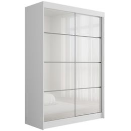 KLEIDERSCHRANK PEKA III - 120 cm - Wei&szlig;