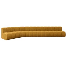 ECKSOFA modulares Sofa Montra-L3 - 472x174x70 cm Senfgelb