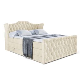 BOXSPRINGBETT VILA-Z KING - 160x200 - H3/H4 - Beige