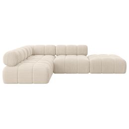 ECKSOFA modulares Sofa Favio-L1 - 285x190x70 cm Beige Cord