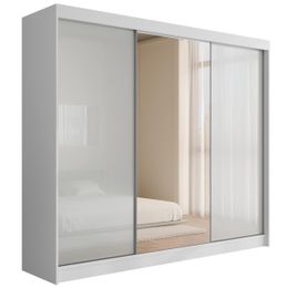 KLEIDERSCHRANK VESLI - 250 cm - Wei&szlig;
