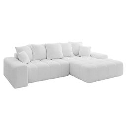 ECKSOFA Ottomane Rechts ENSI-L - 267x164x69 cm Wei&szlig;