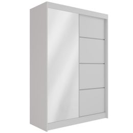 KLEIDERSCHRANK PAOKI - 120 cm - Wei&szlig;
