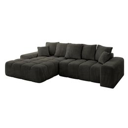 ECKSOFA Ottomane Links ENSI-L - 267x164x69 cm Schwarz