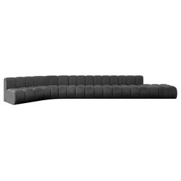 ECKSOFA modulares Sofa Brilo-L3 - 562x174x70 cm Schwarz