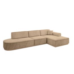 ECKSOFA Ottomane Rechts IREA-L2 - 328x171x83 cm Beige