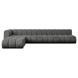 ECKSOFA modulares Sofa Darnel-L3 - 387x177x70 cm Dunkelgrau