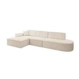 ECKSOFA Ottomane Links IREA-L2-v3 - 327x165x77 cm Beige