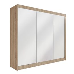 KLEIDERSCHRANK AMOHA mit LED - 250 cm - Sonoma Eiche