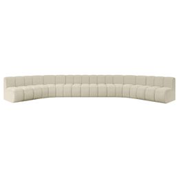 WOHNLANDSCHAFT modulares Sofa Montra-U2 - 581x174x70 cm Beige