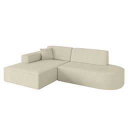 ECKSOFA Ottomane Links IREA-L1-v4 - 232x165x77 cm Beige