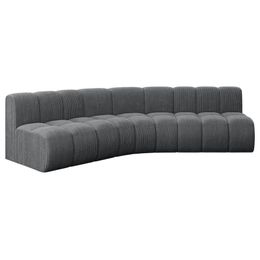 ECKSOFA modulares Sofa Montra-L1 - 290x174x70 cm Dunkelgrau