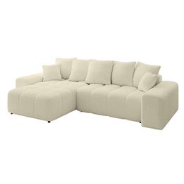 ECKSOFA Ottomane links ENIL-L 297x189x68 Beige Boucl&eacute;