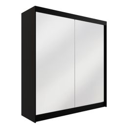 KLEIDERSCHRANK AMOHA - 200 cm - Schwarz