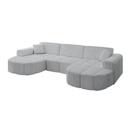 WOHNLANDSCHAFT LIVO-U1 - 315x173x79,5 cm Grau