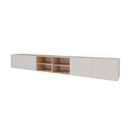 LOWBOARD ZENO-W 3x100x40x40 cm - Artisan / Wei&szlig;