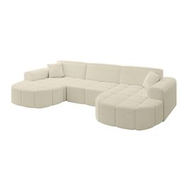 WOHNLANDSCHAFT LIVO-U1 - 315x173x79,5 cm Beige