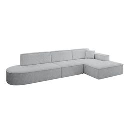ECKSOFA Ottomane Rechts IREA-L2-v4 - 327x165x77 cm Grau