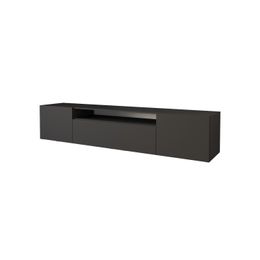 LOWBOARD ELIO-W 200x40x41 cm - Schwarz