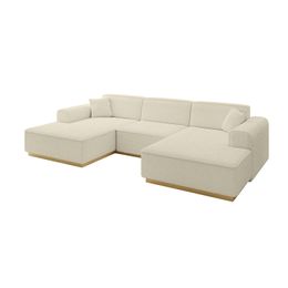 WOHNLANDSCHAFT IREA-U1-v2 - 301x165x80 cm Beige