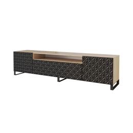 LOWBOARD VIRA-S 200x53x41 cm - Artisan / Schwarz