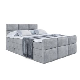 BOXSPRINGBETT OHIO-Z KING - 120x200 - H3/H4 - Grau