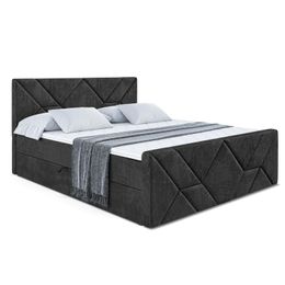 BOXBETT BARWA-Z - 140x200 cm - H3 - Schwarz