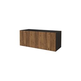 LOWBOARD NOA-2-W 100x40x40 cm - Schwarz / Katania