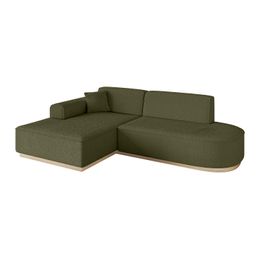 ECKSOFA Ottomane Links IREA-L1 - 232x165x80 cm Gr&uuml;n