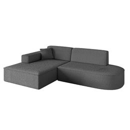 ECKSOFA Ottomane Links IREA-L1-v4 - 232x165x77 cm Grau