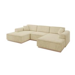WOHNLANDSCHAFT IREA-U1 - 301x165x80 cm Beige