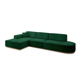 ECKSOFA Ottomane Links IREA-L2 - 328x171x83 cm Gr&uuml;n