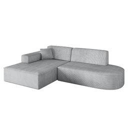 ECKSOFA Ottomane Links IREA-L1-v4 - 232x165x77 cm Grau