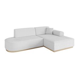 ECKSOFA Ottomane Rechts IREA-L1 - 232x165x80 cm Wei&szlig;