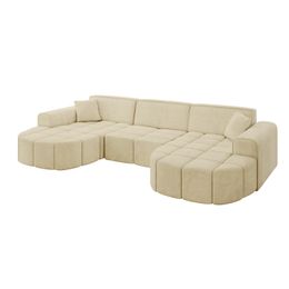 WOHNLANDSCHAFT LIVO-U1 - 315x173x79,5 cm Beige