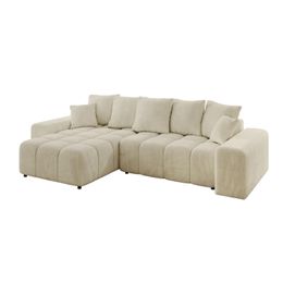 ECKSOFA Ottomane links ENIL-L 297x189x68 Beige Velours