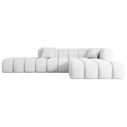 ECKSOFA Ottomane Rechts OLEA-L2 - 289x176x71 cm Wei&szlig;