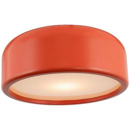 Collett's Monde Deckenleuchte, Weinrot, Metall, Kunststoff, Vintage,Vintage, rund,rund, 17.5 cm, RoHS, CE, Lampen & Leuchten, Innenbeleuchtung, Deckenleuchten