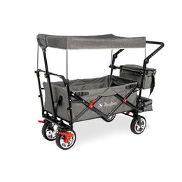 Pinolino Bollerwagen Addplus, Grau, Metall, Textil, 56x67x120 cm, Baby on Tour, Kinderwagen, Bollerwagen