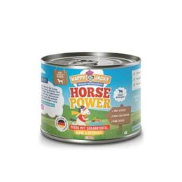 HAPPY JACKY Nassfutter Hypoallergen Pferd mit S&uuml;&szlig;kartoffel 12x200 g