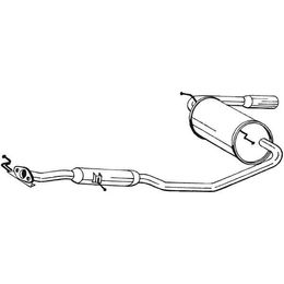 BOSAL Endschalld&auml;mpfer 284567 f&uuml;r MAZDA