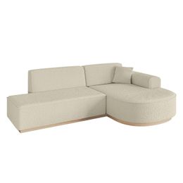 ECKSOFA Ottomane Rechts ARRIO-L1 - 243x171x83 cm Beige