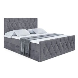 BOXBETT VELANTO-Z - 140 x 200 - H3 - Dunkelgrau