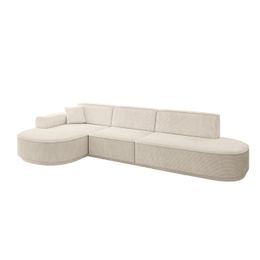 ECKSOFA Ottomane Links MARI-L2-v3 - 328x171x83 cm Beige Cord