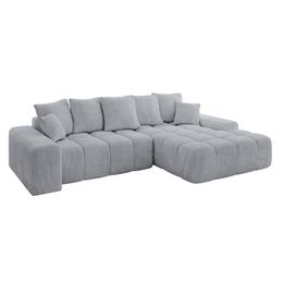 ECKSOFA Ottomane Rechts ENSI-L - 267x164x69 cm Titanfarben