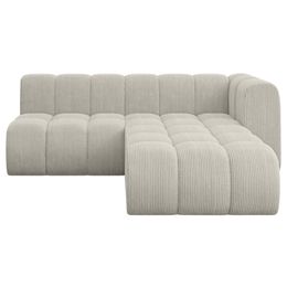 ECKSOFA modulares Sofa Darnel-L1 - 205x177x70 cm Creme
