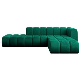 ECKSOFA modulares Sofa Zuvon-L1 - 296x177x70 cm Gr&uuml;n
