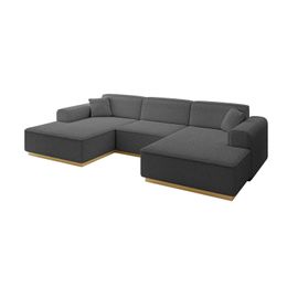 WOHNLANDSCHAFT IREA-U1-v2 - 301x165x80 cm Grau