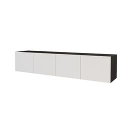 LOWBOARD ELIO-W 2x100x40x40 cm - Schwarz / Wei&szlig;