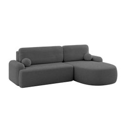ECKSOFA mit Schlaffunktion und Bettkasten LIRA-L - 264x172x89 Grau